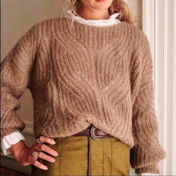 Sezane | Sweaters | Sezane Gisele Taupe Sweater | Poshmark